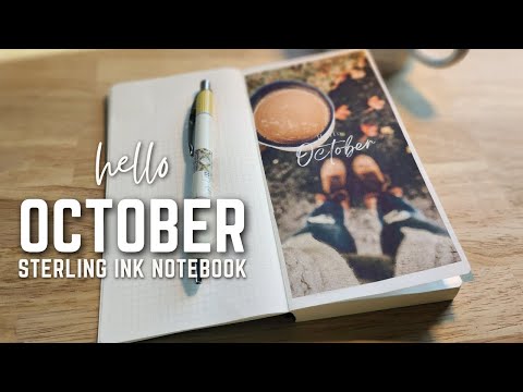 October Setup in my Sterling Ink Weeks Notebook - YouTube