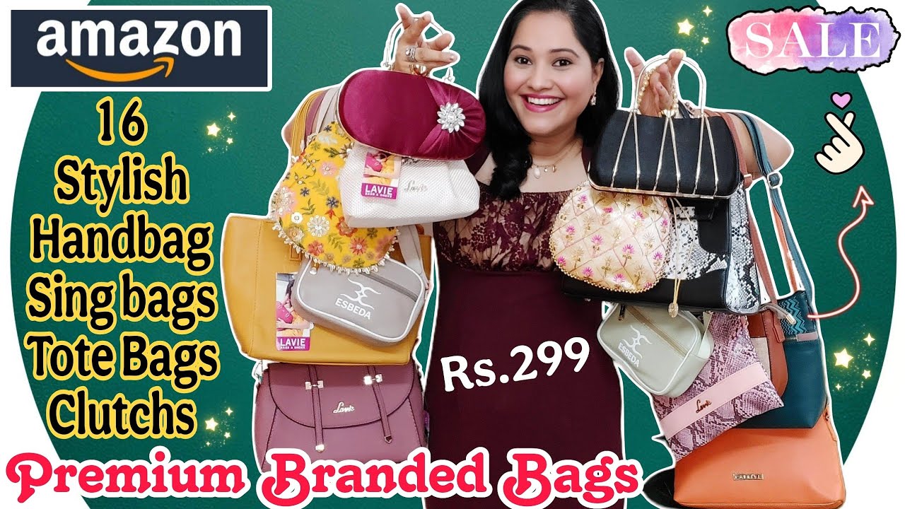 💖Huge16 Amazon Handbags Haul💖Office/Party/Dailywear Handbags💖STARTS RS.299💖Amazon Sale Shopping ...