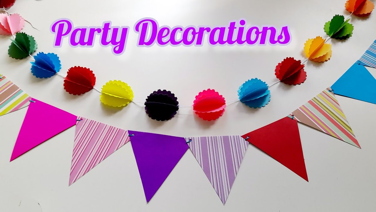 Diy | Birthday Party Decorations/party decoration ideas | handmade ...