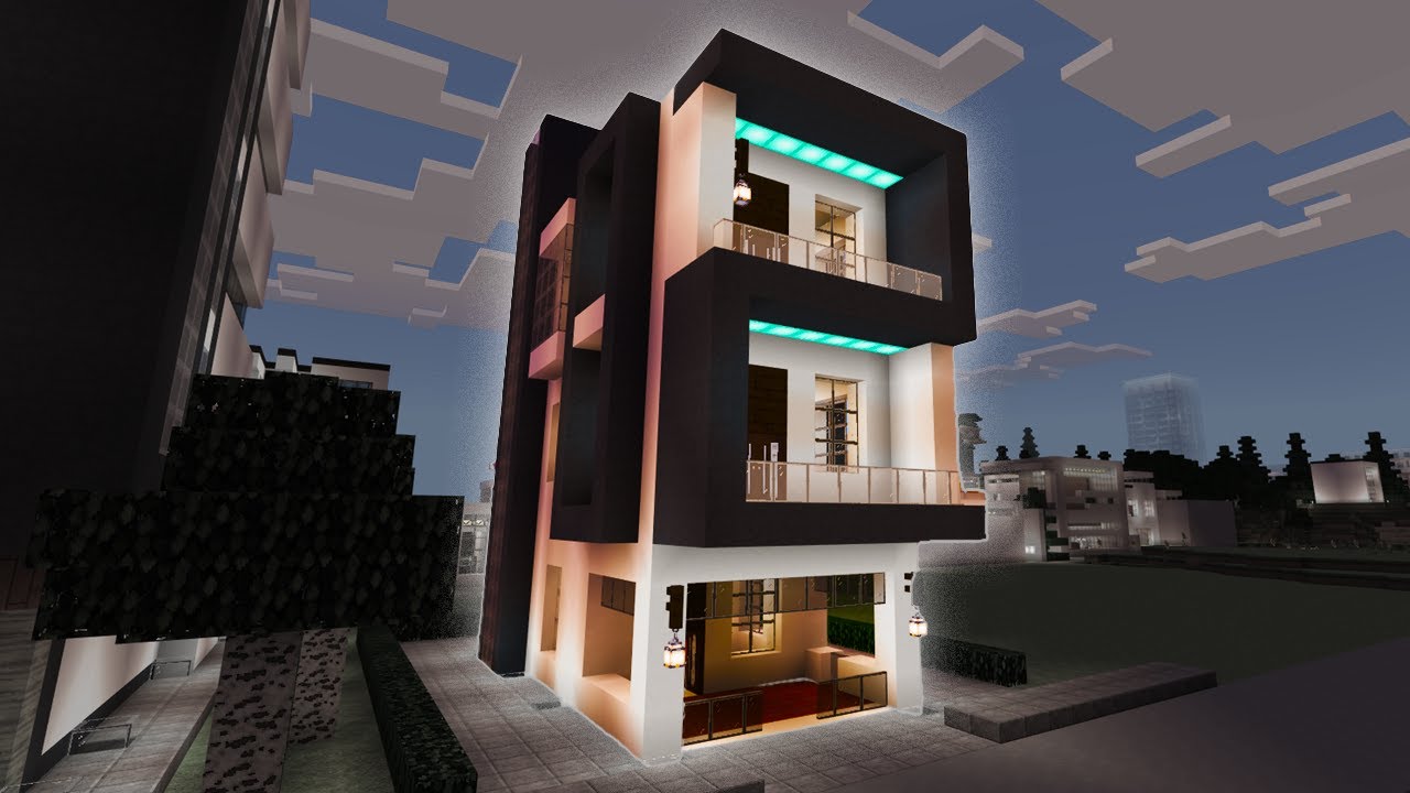 Como construir un RASCACIELOS moderno en MINECRAFT #6 - YouTube