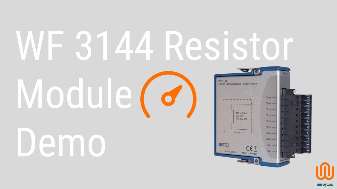 WF 3144 Programmable Resistor Module - Demo - YouTube