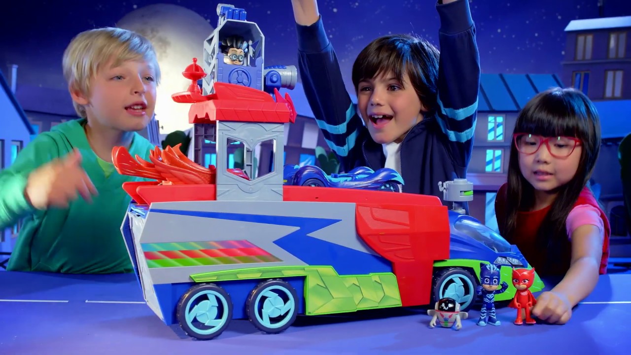 💚💙 ️PJ Masks💚💙 ️ Vehículo Rastreador de los Héroes en Pijamas - YouTube