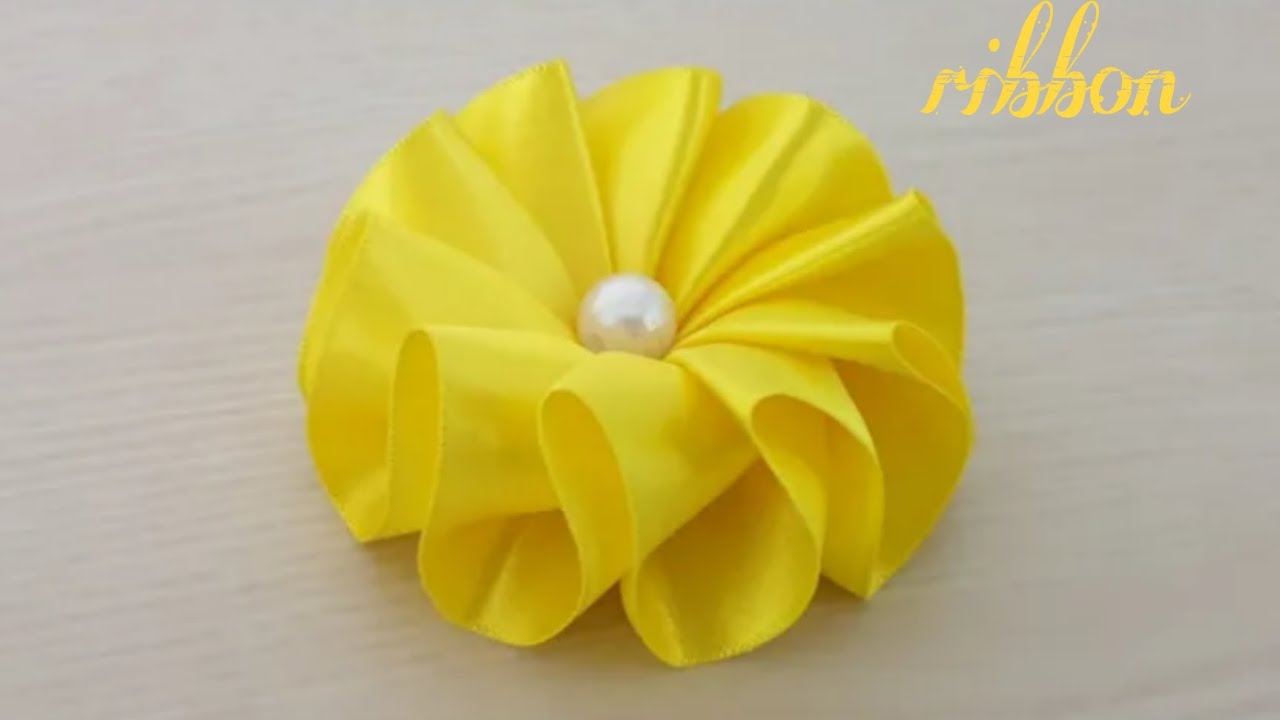 How to make Unique Ribbon Crafts / DIY Ribbon Rose - YouTube