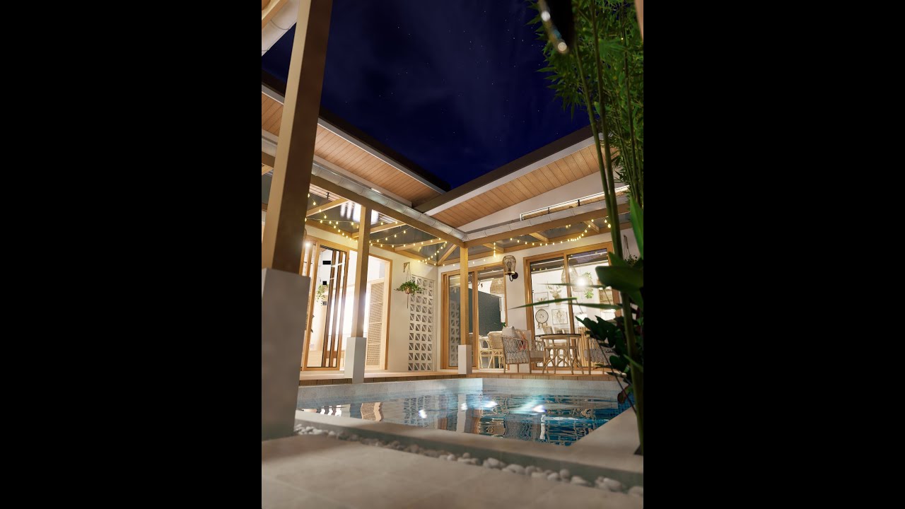 A Bali-Inspired Small House Design - YouTube