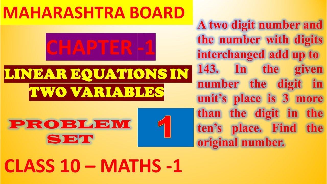 (1) A two digit number and the number with digits interchanged add up to143. In the given number ...