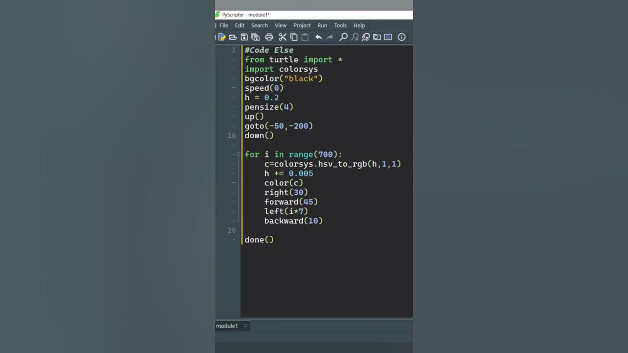 Python Turtle Design | A21 | #shorts | Code Else - YouTube