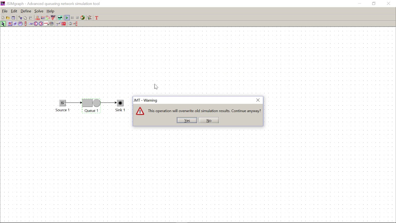 Jmt Demo Assigning A Finite Capacity To A Queue Buffer Youtube