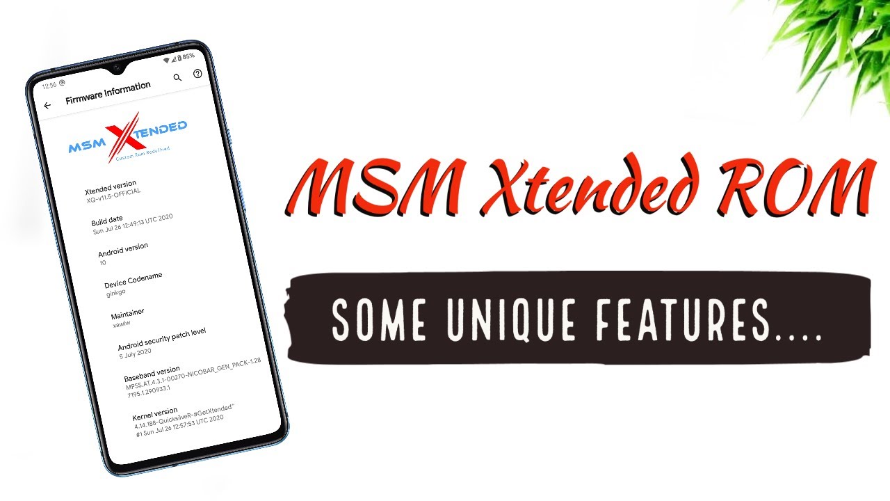 MSM Xtended ROM has some Unique Features....| Install Now🔥 - YouTube
