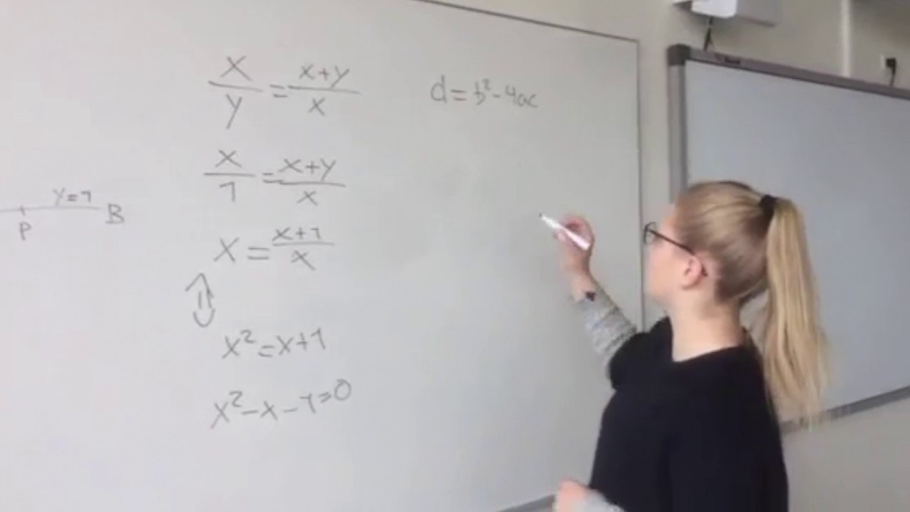 Matematik "Det gyldne snit" - YouTube