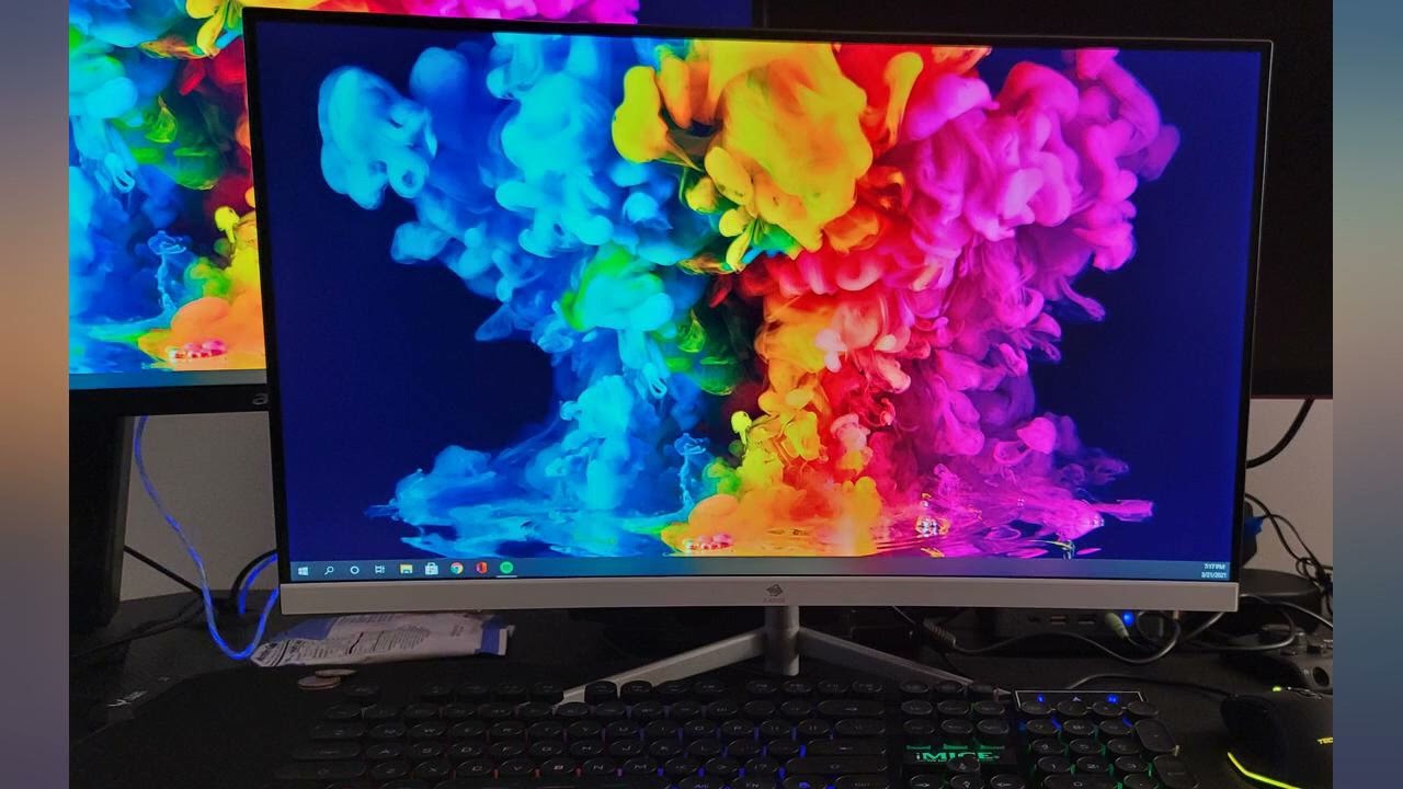 Z-Edge U24C 24-inch Curved Gaming Monitor, Full HD 1080P 1920x1080 LED ...