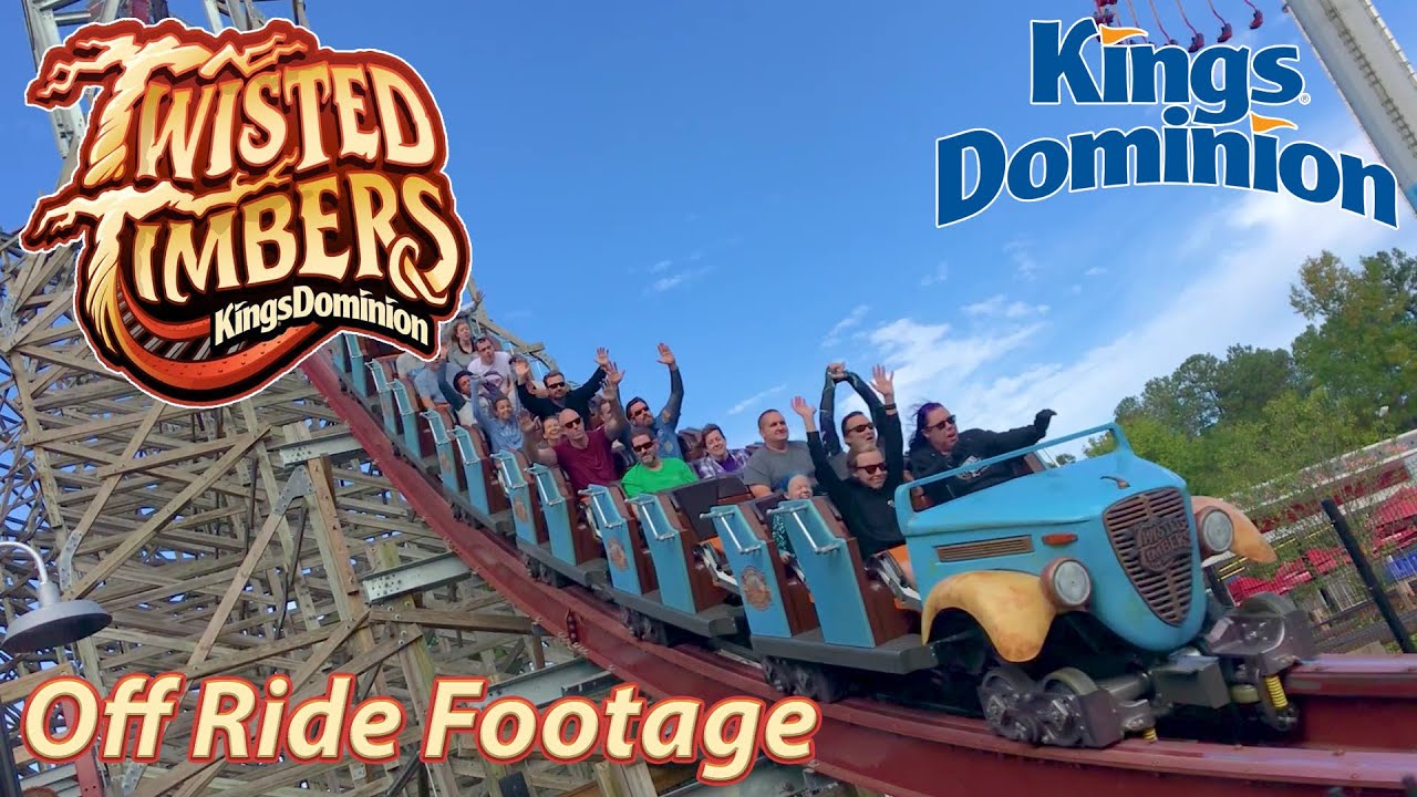Twisted Timbers | Off Ride Footage | Kings Dominion | 2019 Season (Non ...