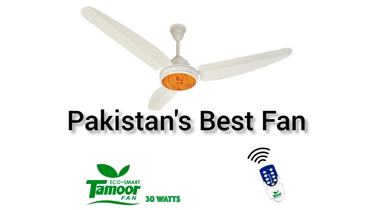 Pakistan's Best Energy Saving Fan: Tamoor Eco-Smart 30W - YouTube