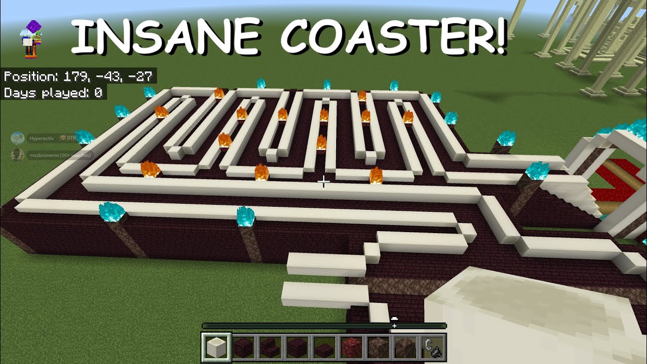 🔴 (LIVE) Building INSANE Minecraft ROLLER COASTERS! - YouTube