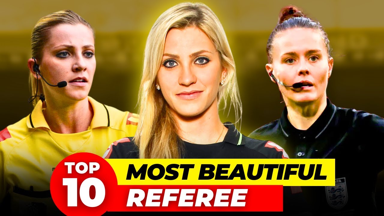 Top 10 Most Beautiful Female Football Referees - YouTube