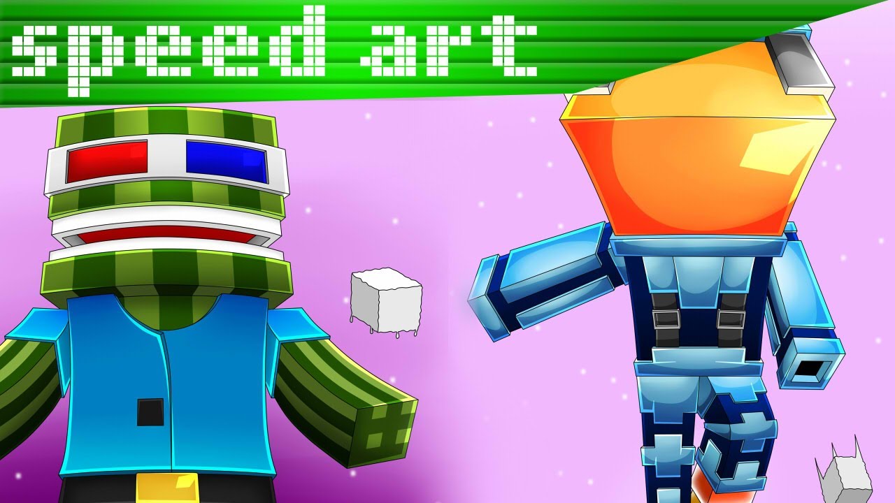 MinecraftUniverse & Bashurverse speed art - YouTube