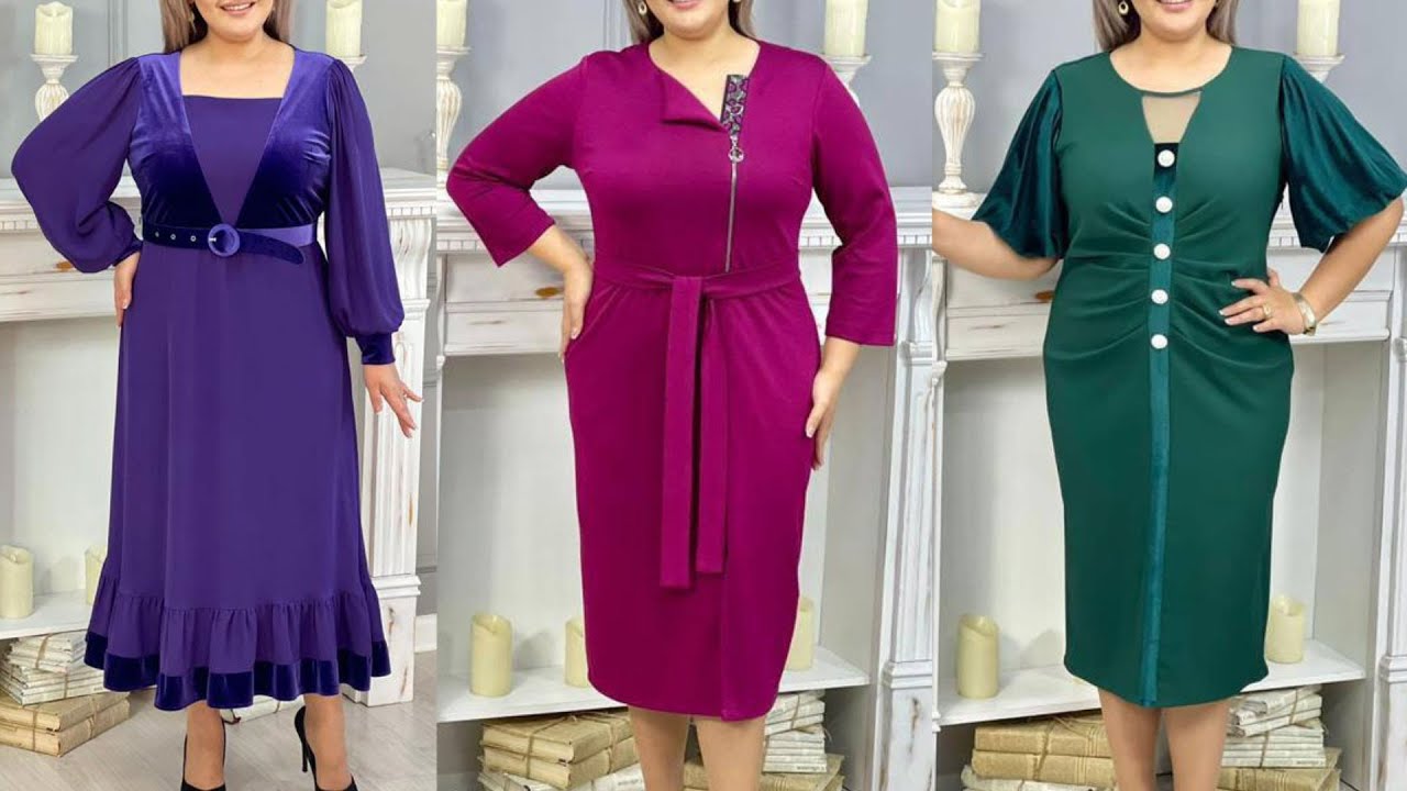 To`la ayollar uchun eng so`ngi modadagi liboslar - YouTube