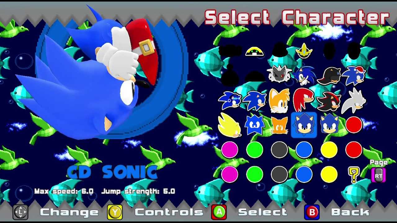 Sonic World R9 Modern Classic Sonic in Green Hill - YouTube