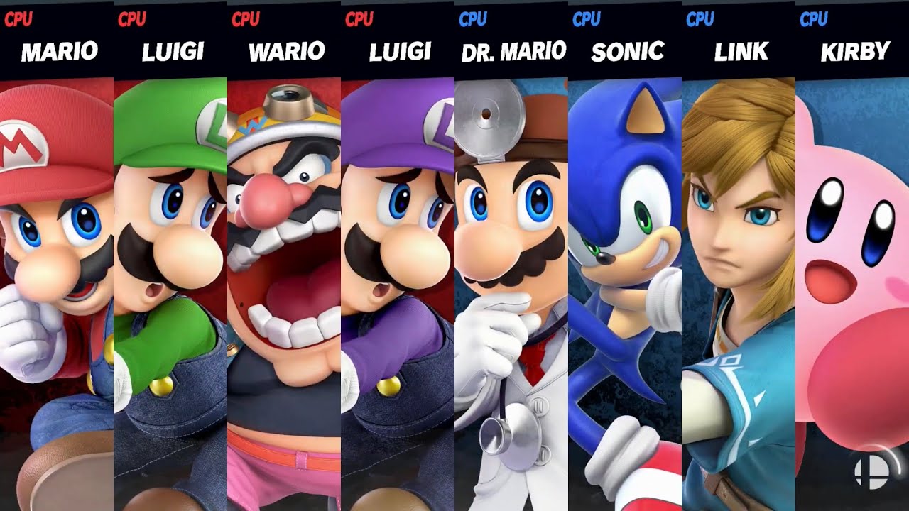 Super Smash Bros. Ultimate - Team Mario vs Team Dr Mario - YouTube