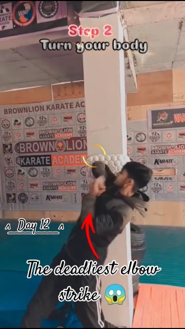 Day12/365days challange #elbow #strike #stepbystep #subscribe #fitnessmotivation #youtubeshorts ...