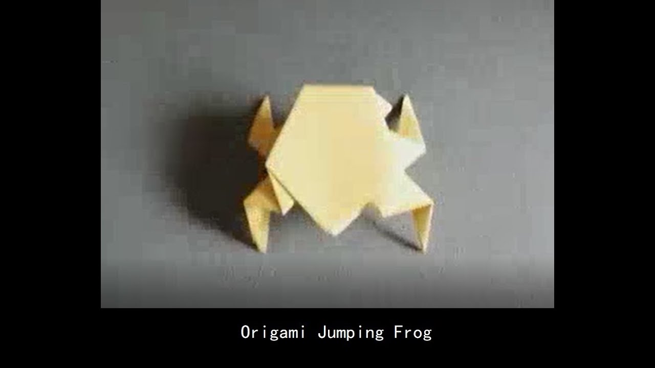 Origami Jumping Frog - YouTube