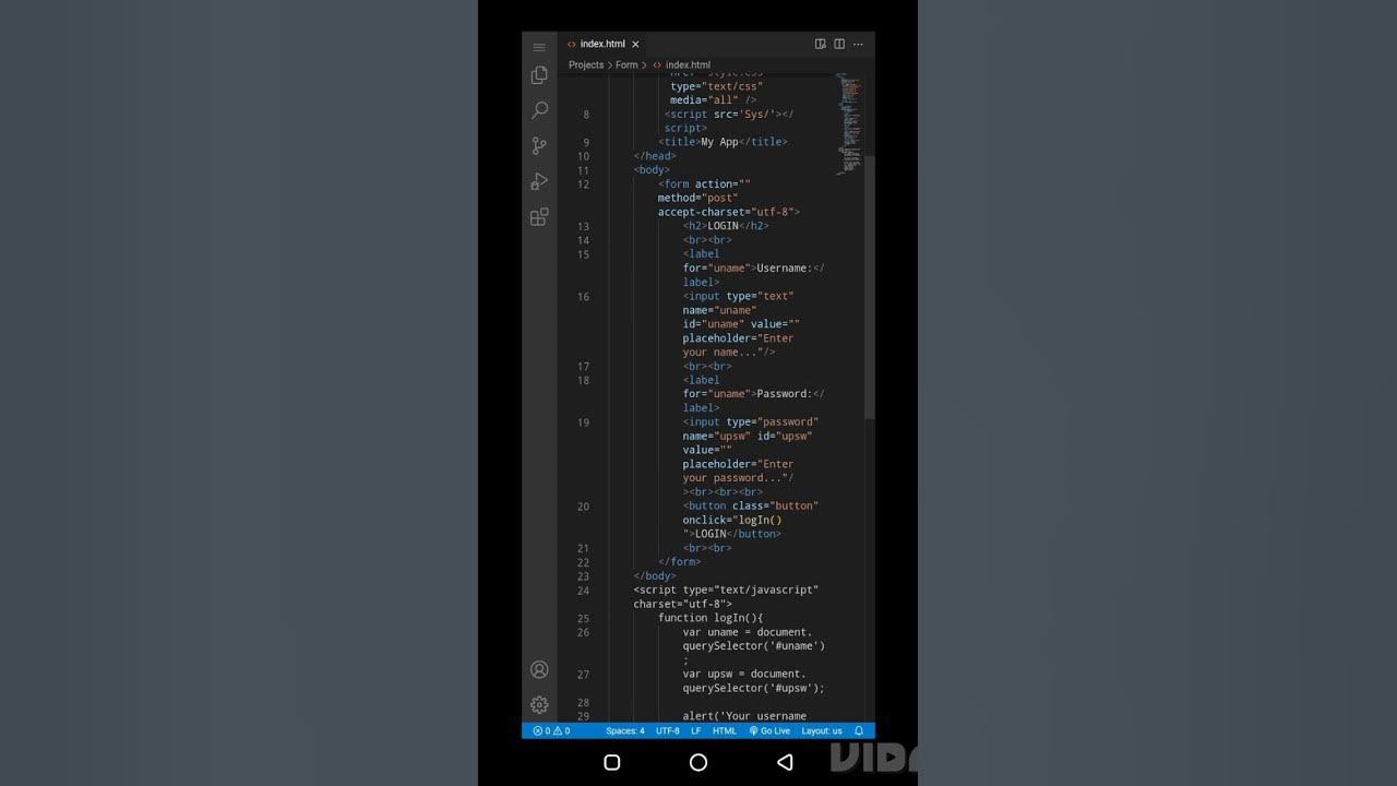 How to locally preview html code in android visual studio code ...
