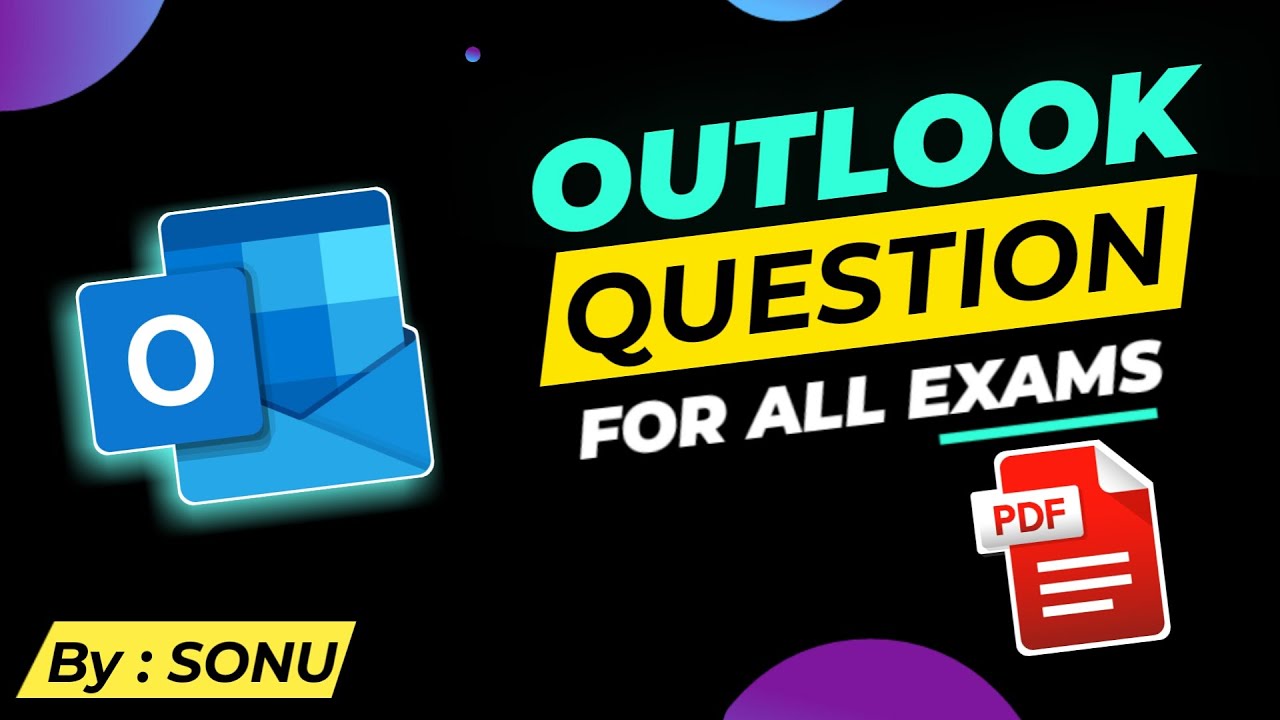 MS outlook MCQ Questions and answers | Microsoft outlook MCQs PDF for ...