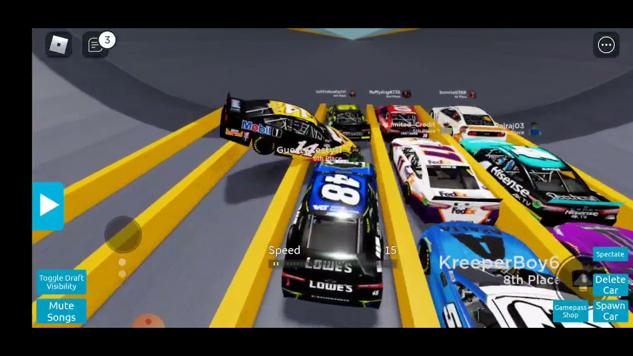 Backstretch Battles Remastered 1 race. - YouTube