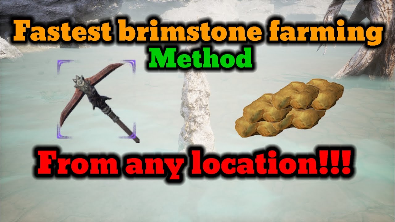 The fastest brimstone exploit farming method conan exiles 2024 age of ...