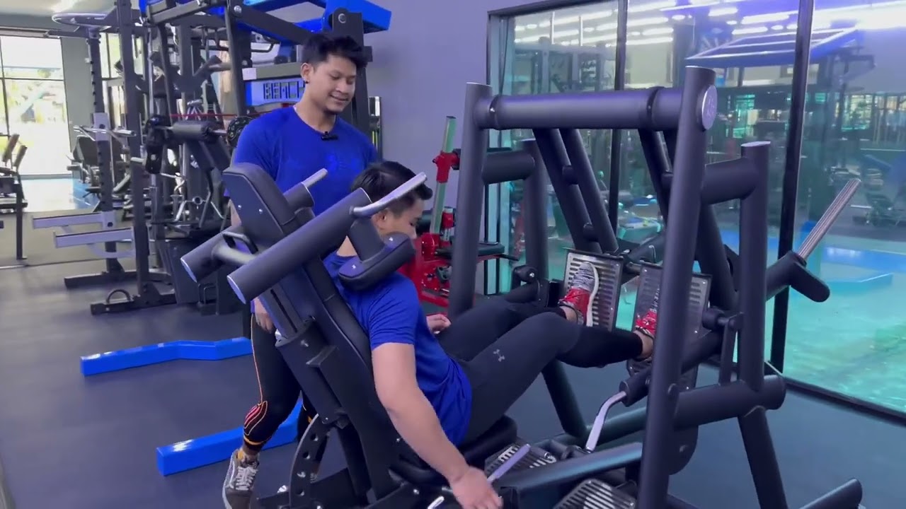 GYM80 PURE KRAFT STRONG LEG PRESS DUAL - YouTube