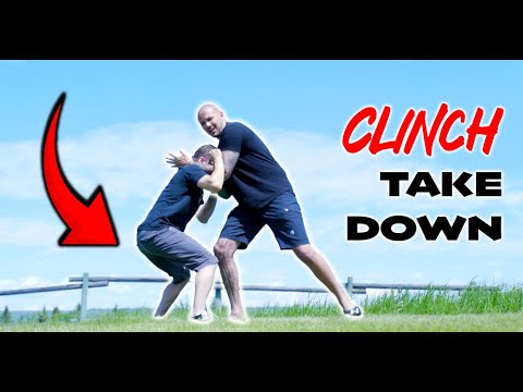 Use the inside clinch to take an attacker down - Self Defense - YouTube