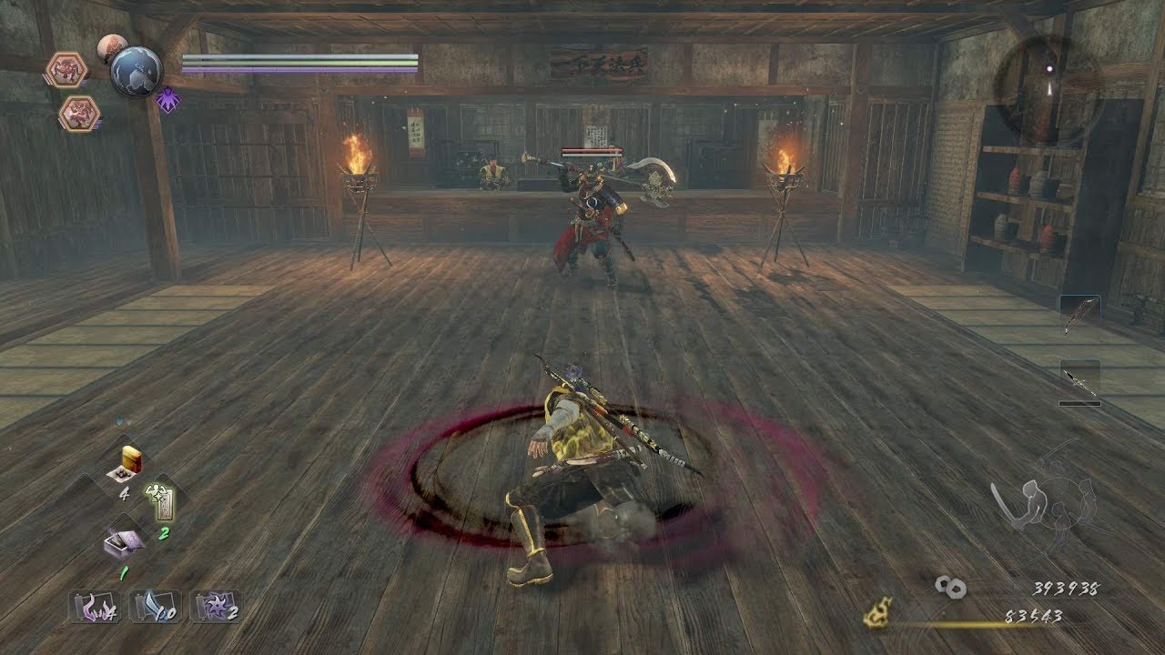 Nioh 2 - Obsidian Samurai Boss Fight (Boss #13) - Solo - YouTube