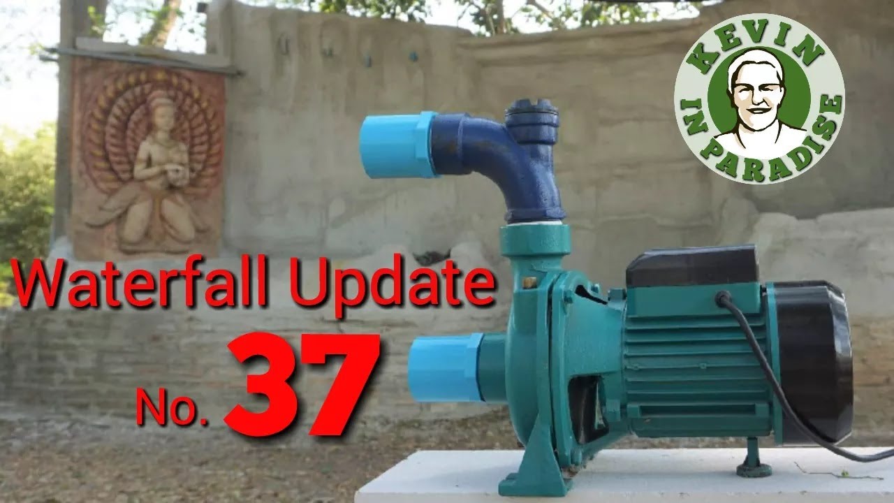 Waterfall Update No 37, Water Pump Install - YouTube