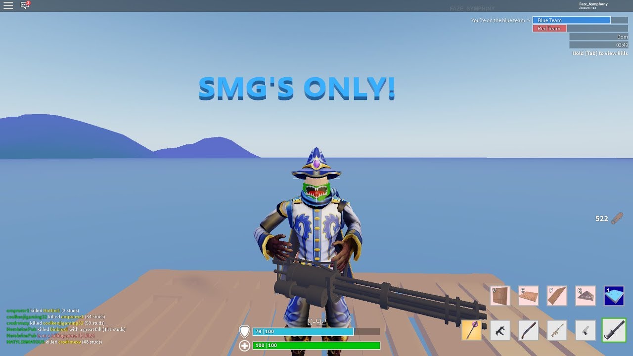 Strucid Smg's only and got new wizard skin 17bomb and 37bomb - YouTube