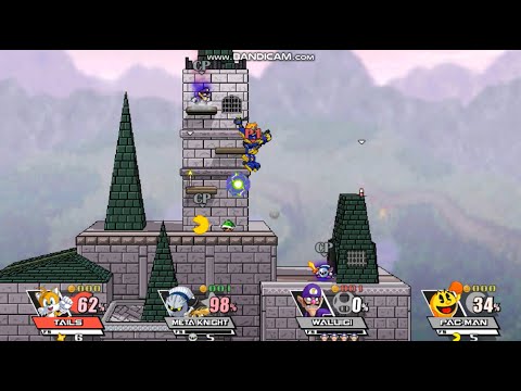 Super Smash Bros. Crusade: Tails Vs Meta Knight Vs Waluigi Vs Pac Man ...