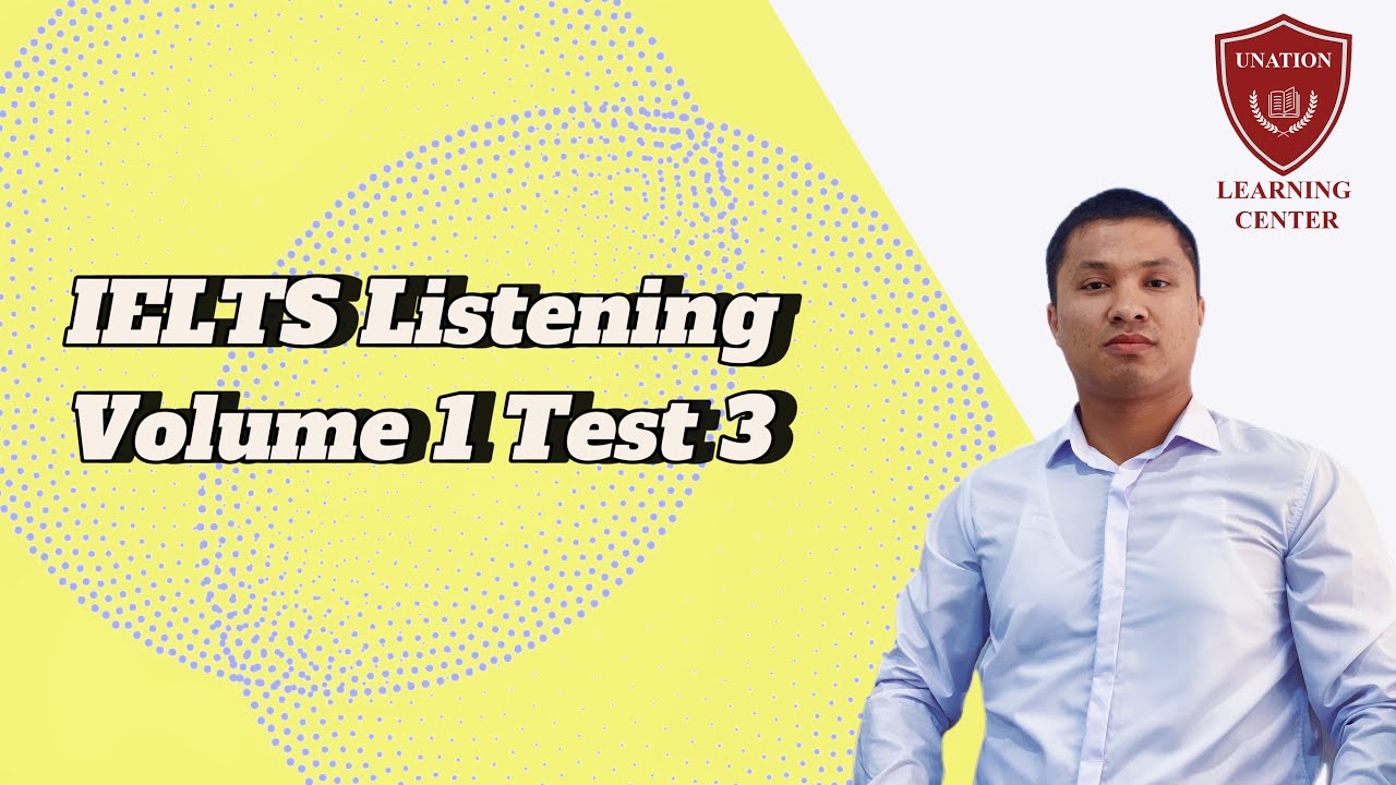 Ielts listening volume 1 test 3 - YouTube