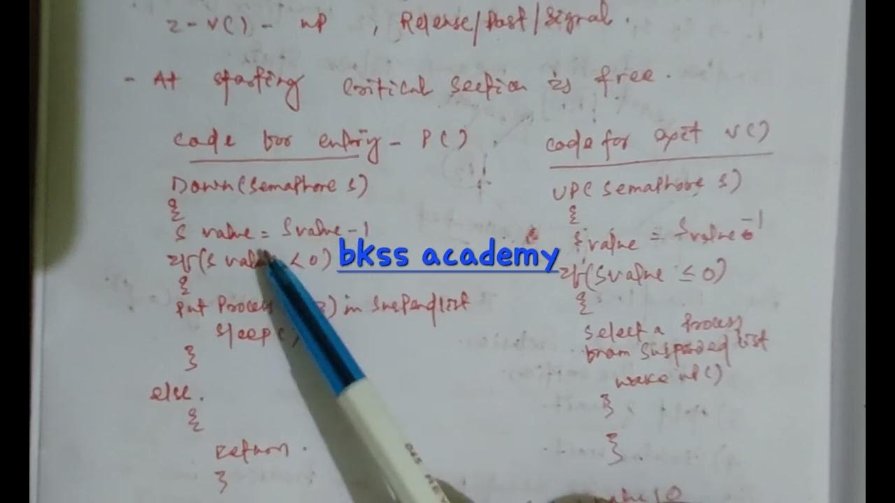 semaphore in operating system - YouTube