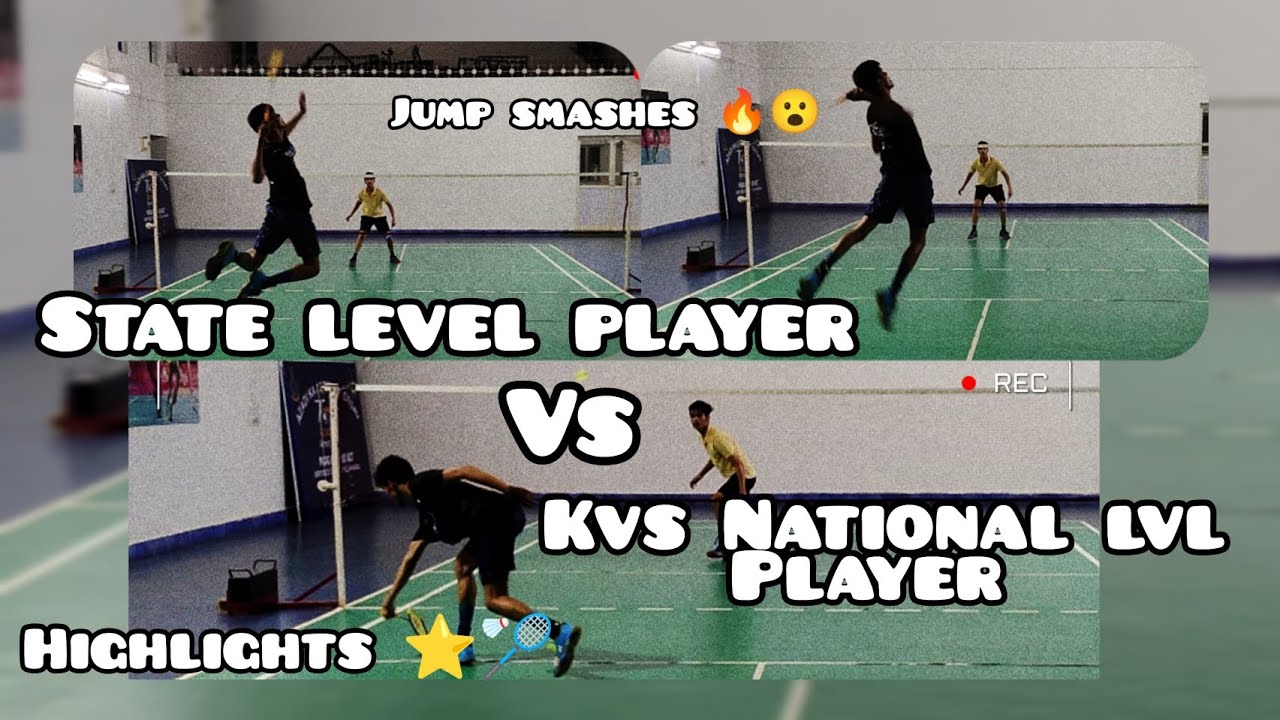 State level badminton player vs schools national level badminton player ...