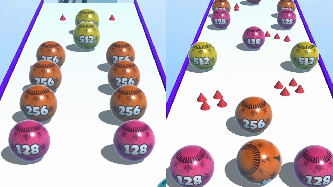 Ball Merge 2048 ! Ball Run Game All Levels Gameplay (49-53) android ...