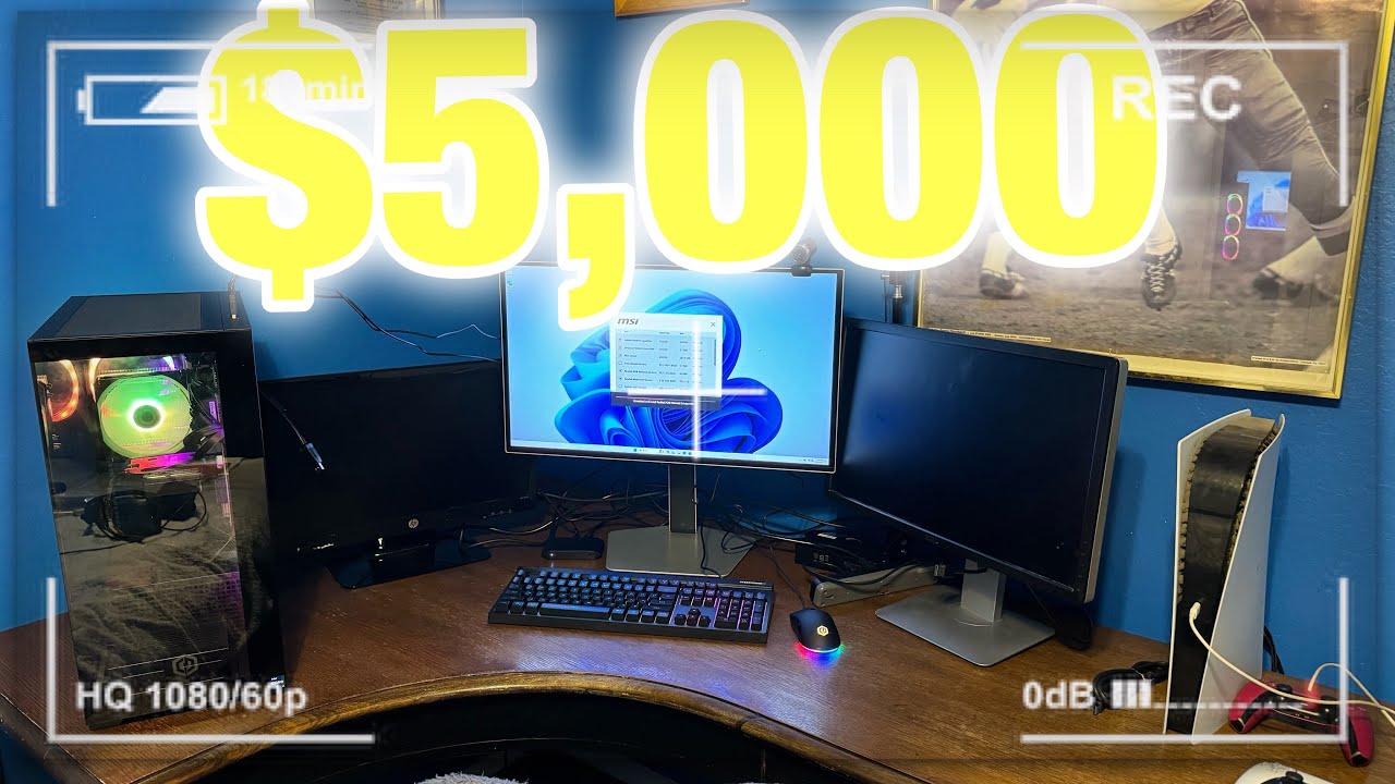 @JalenTAHA $5,000 3 MONITOR GAMING SETUP TOUR UNBOXING! - YouTube