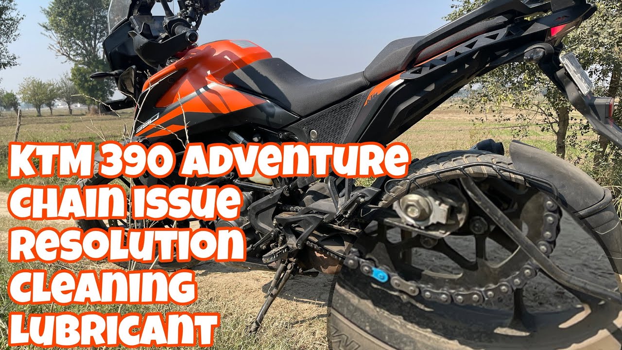 KTM 390 Adventure Chain replacement, maintenance, cleaning and ...