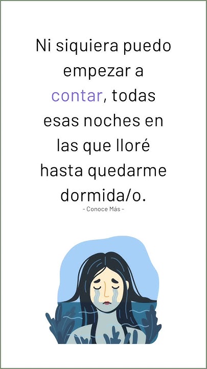 Ni siquiera puedo contar, todas esa noches en las que lloré hasta ...