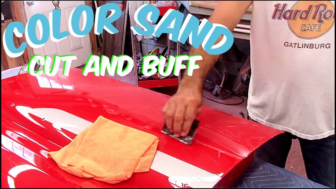 color sand/cut and buff doors - YouTube