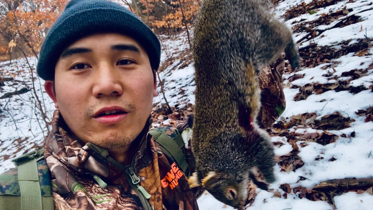 KS winter squirrel hunting 2024 - YouTube