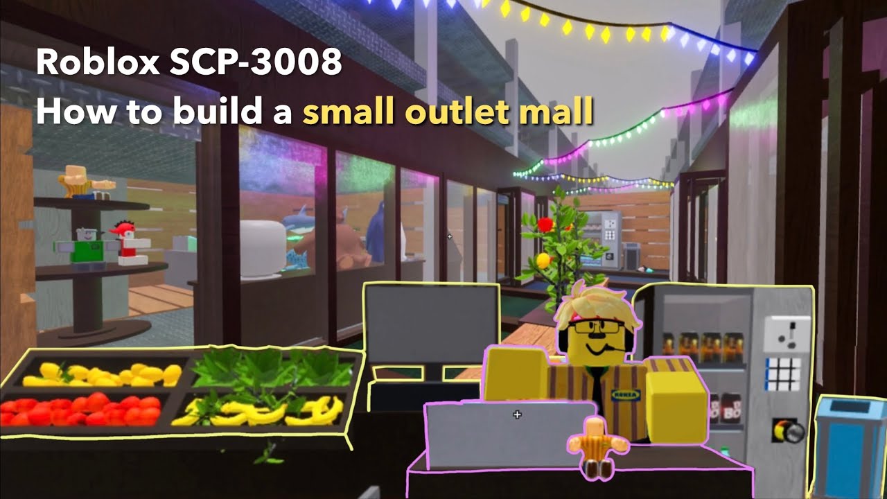 Building a Small outlet mall in Roblox 3008! | Roblox SCP 3008 House ...