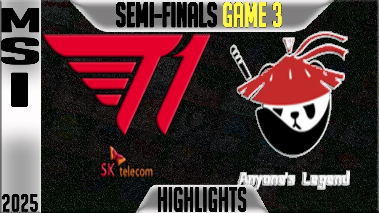T1 vs AL BANGER Highlights Game 3 | MSI 2025 Semi-Finals | T1 vs ...
