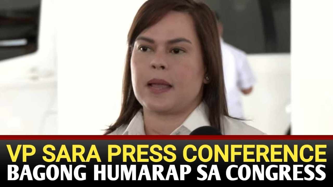 VP SARA PRESS CONFERENCE BAGONG HUMARAP SA CONGRESS. - YouTube
