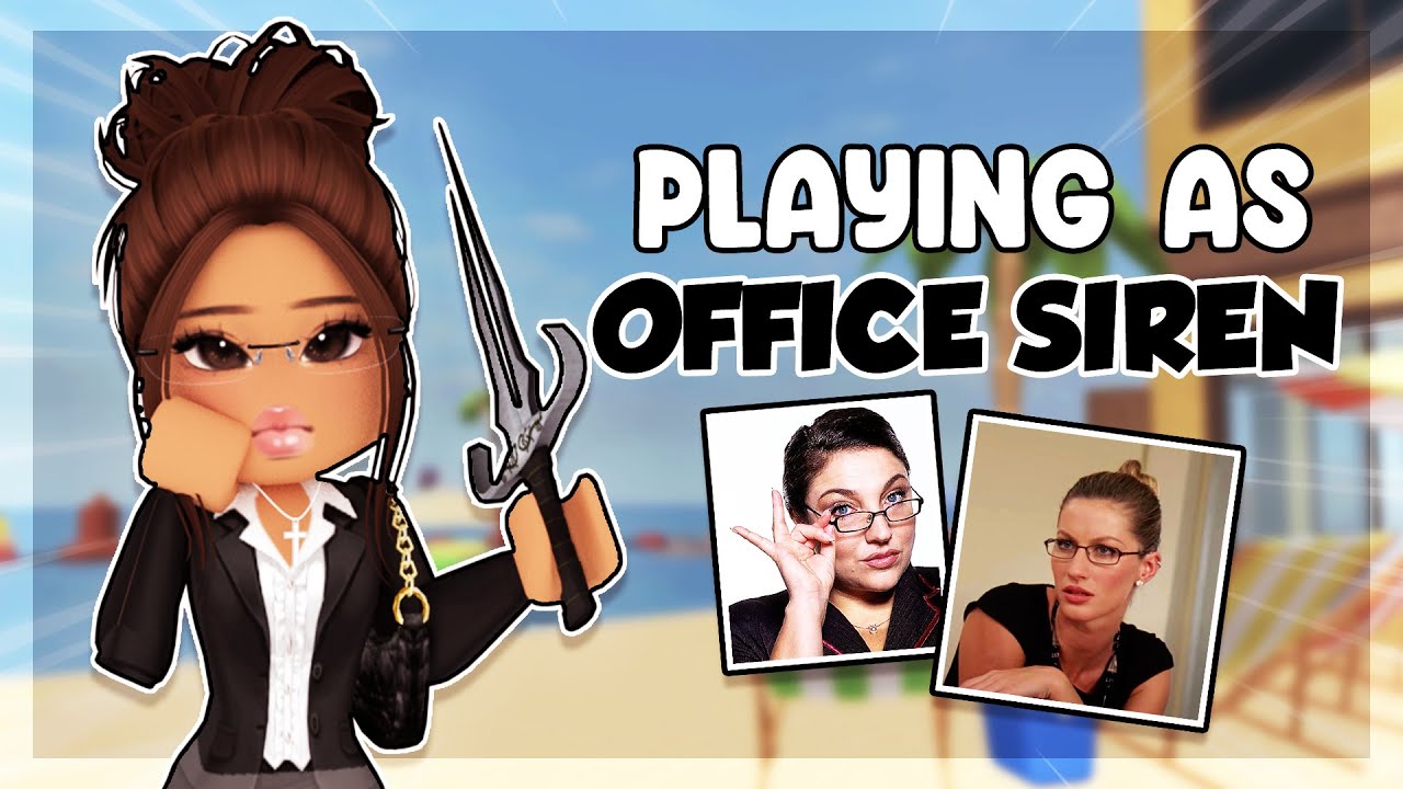 PLAYING MM2 as OFFICE SIREN! (Murder Mystery 2) - YouTube