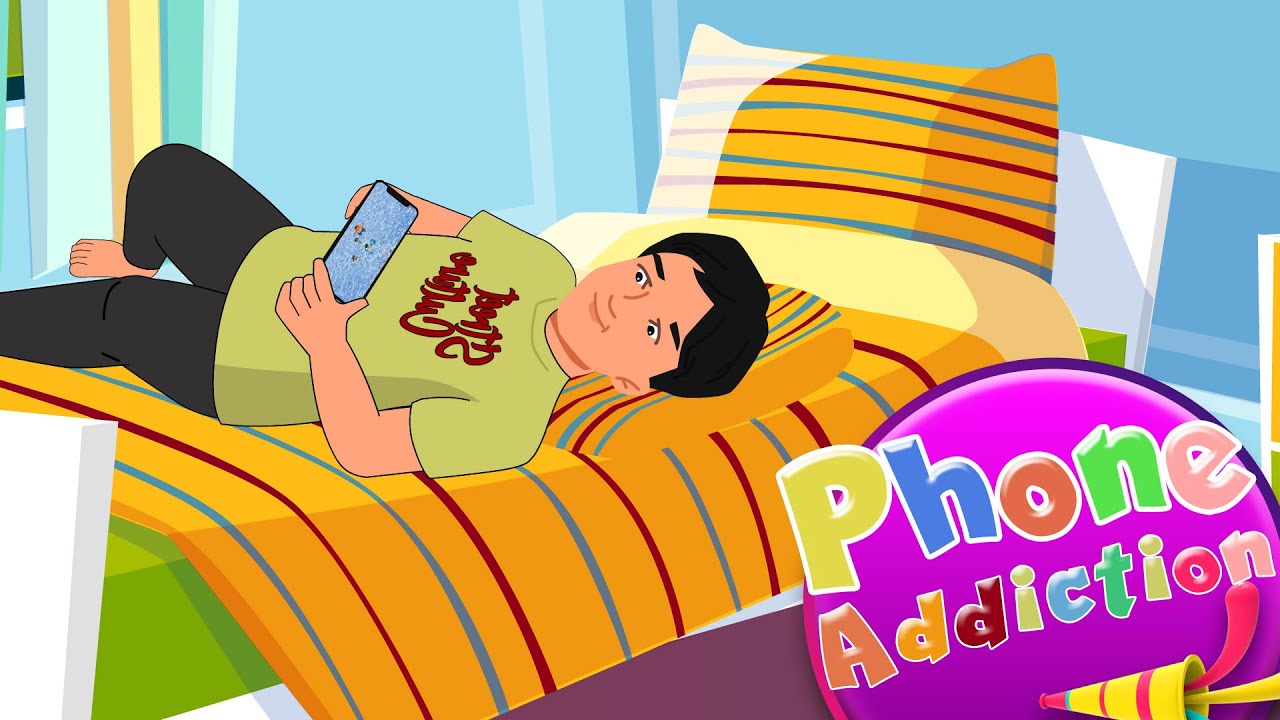Phone Addiction (2D Animated Video) | Reva Kids XD - YouTube