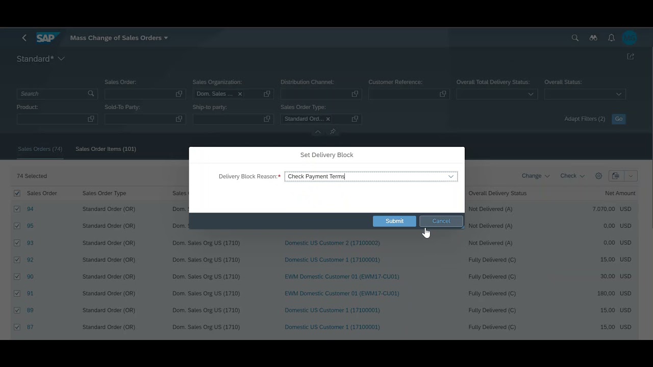 BlogPost: Mass Change of Sales Documents app. - YouTube