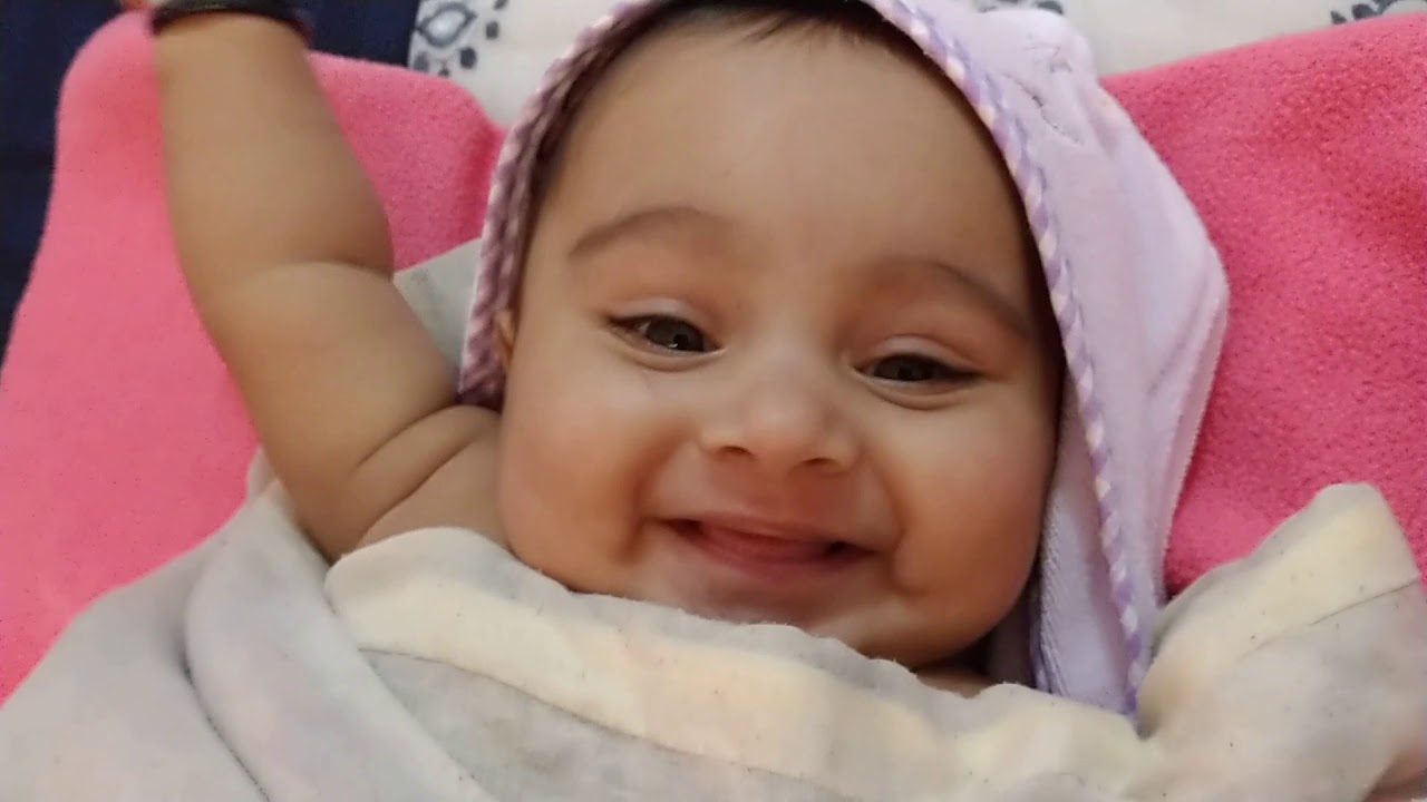 Cuteness overload baby Advait 4 months old - YouTube